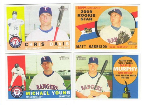 2009 Topps Heritage (base set) - TEXAS RANGERS Team Set | eBay