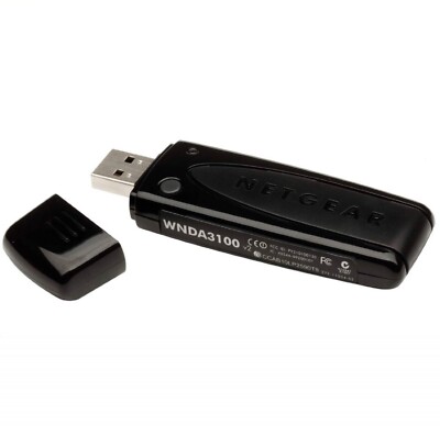 Netgear WNDA3100 V2 2.4ghz 5Ghz USB 300Mbps Wireless N USB Adapter ...