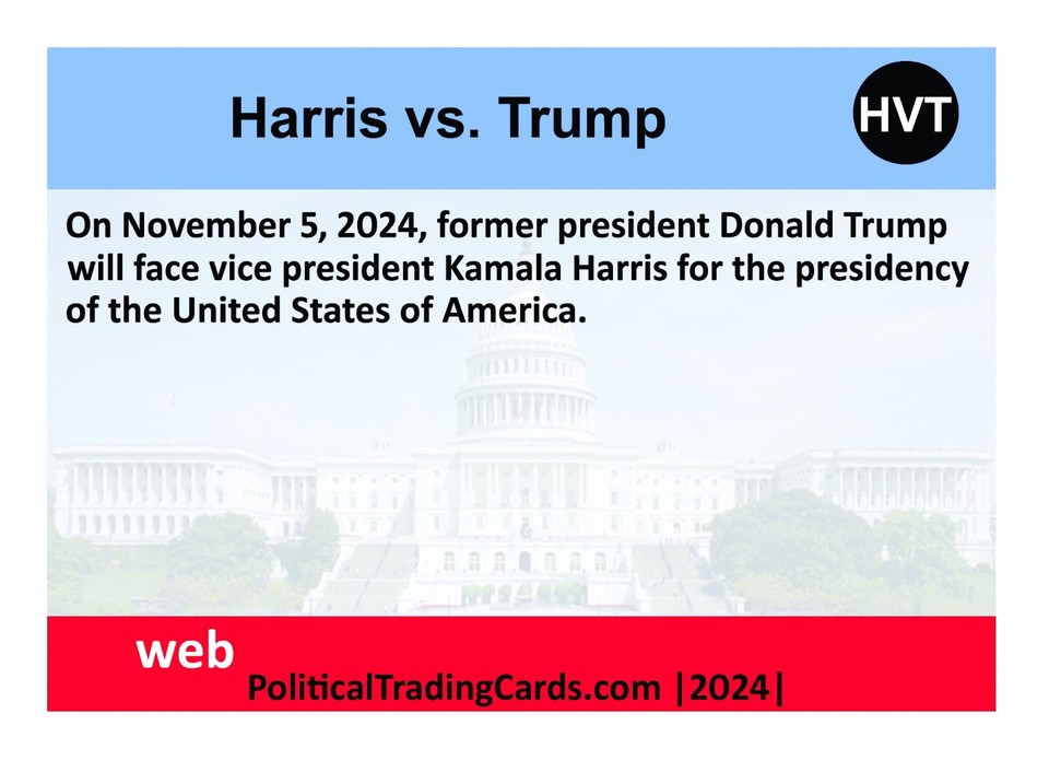 2024 Kamala Harris vs Donald Trump Premium Political Trading Card | eBay