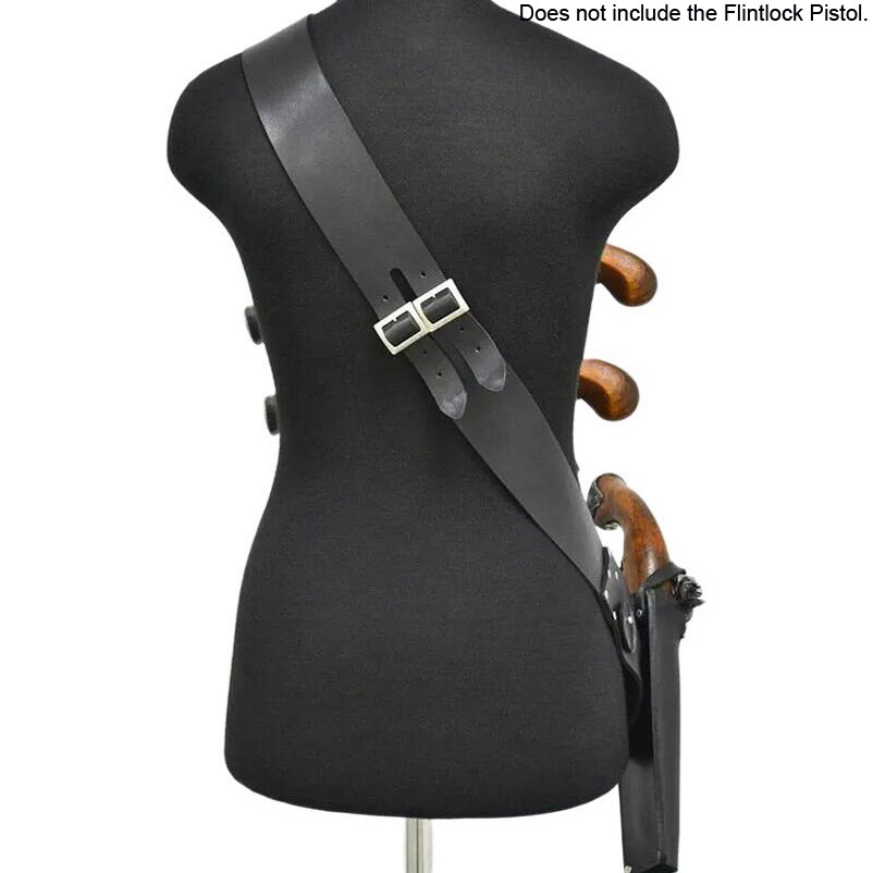 Artificial Leather Retro Flintlock Pistol Strap Holster Medieval Cowboy ...