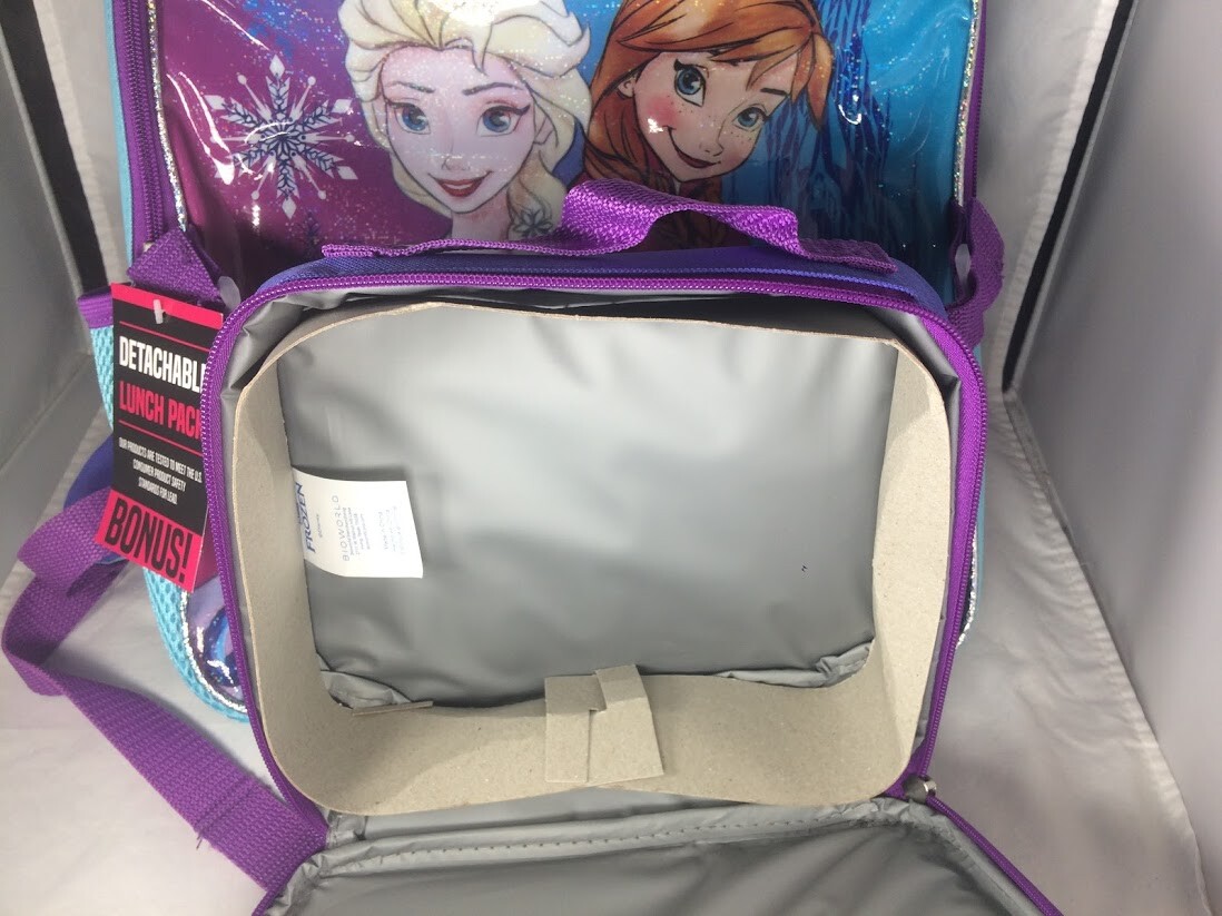 Girls Disney Frozen Sisters Backpack 16" with Lunch Bag 2-Piece ...