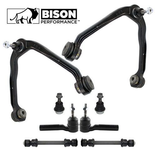 Bison Performance 8pc Front Control Arms Sway Bars & Tie Rods Kit For ...