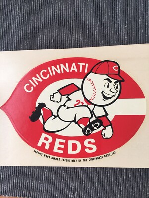 1960s Cincinnati REDS Unused Vintage Decal MLB Mr. Red Free U.S ...