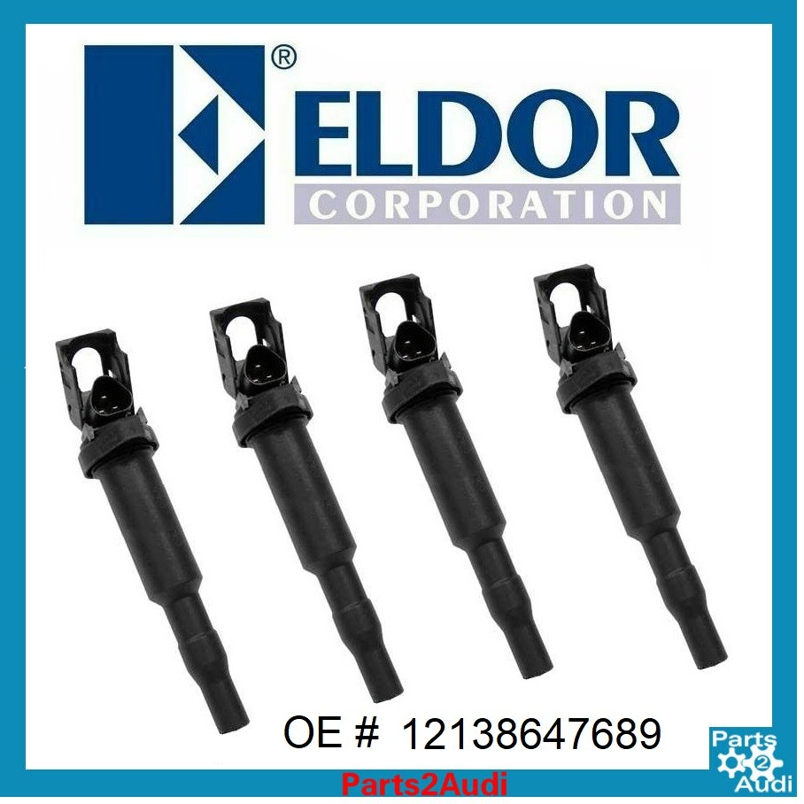 Ignition Coil Coils set 4pcs with Connector fits BMW; ELDOR THE OEM | eBay