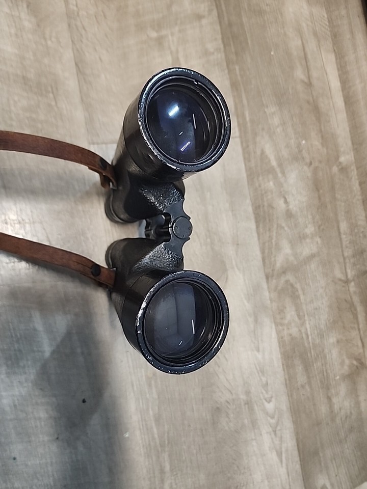 WWII US Army Binoculars M16 7x50 & M24 Clear Sights Leather Case D45874 ...