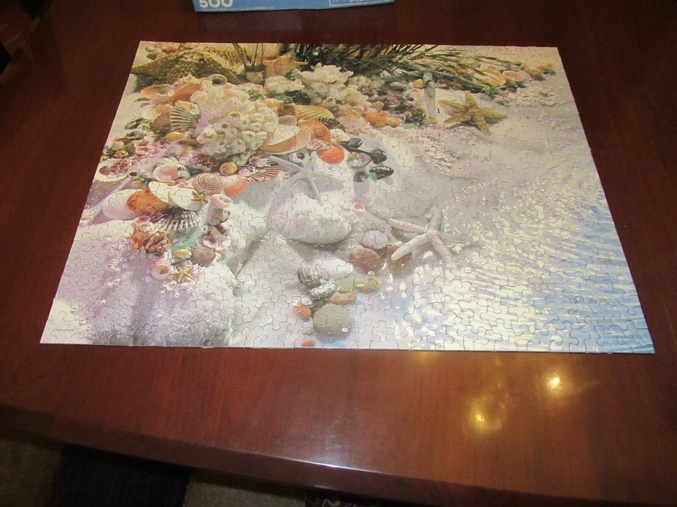 4 Vtg Complete Springbok Puzzles 500 pc Plantasia Country Life Shells ...