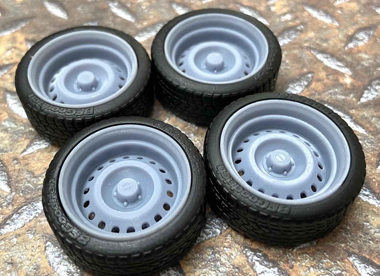 Resin 20 Inch “Truck Steelies” Model car Wheels/Tires 1/24 1/25 scale ...