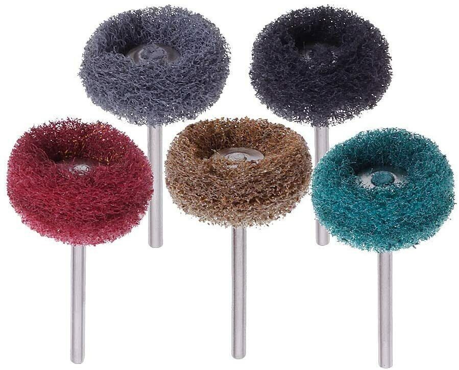 80x Abrasive Metal Polishing Buffing Wheel Burr Kit Set for Dremel ...
