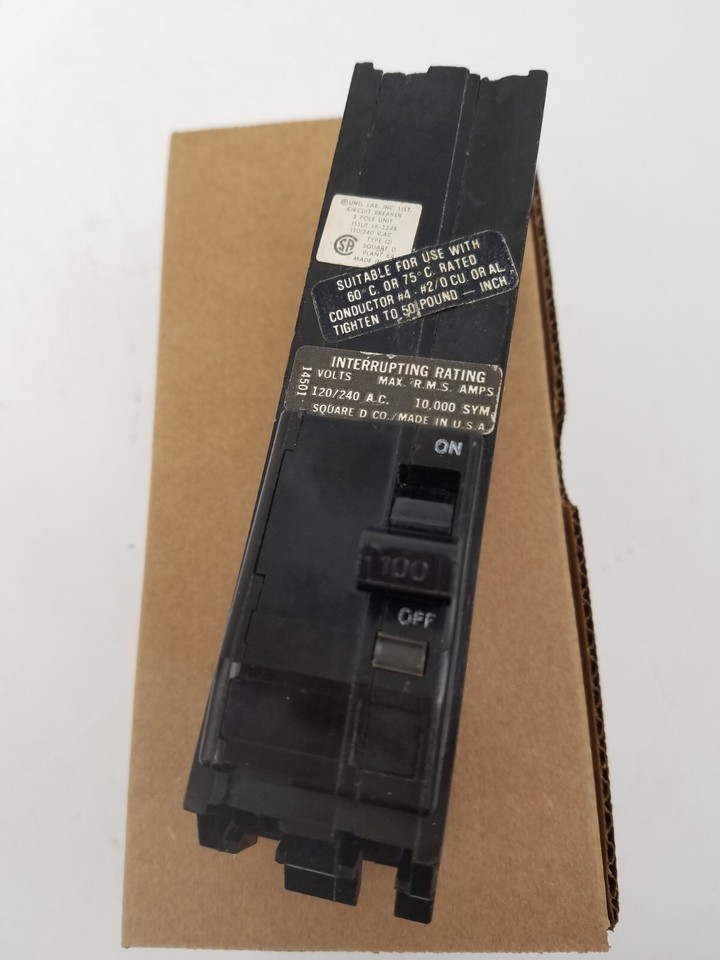Q12100 Square D Q1 2100 Circuit Breaker *NEXT DAY OPTION* NEW | eBay