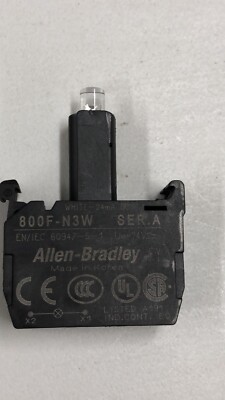 ALLEN BRADLEY 800F-N3W PILOT LIGHT LAMP MODULE WHITE LED 24VAC/DC | eBay