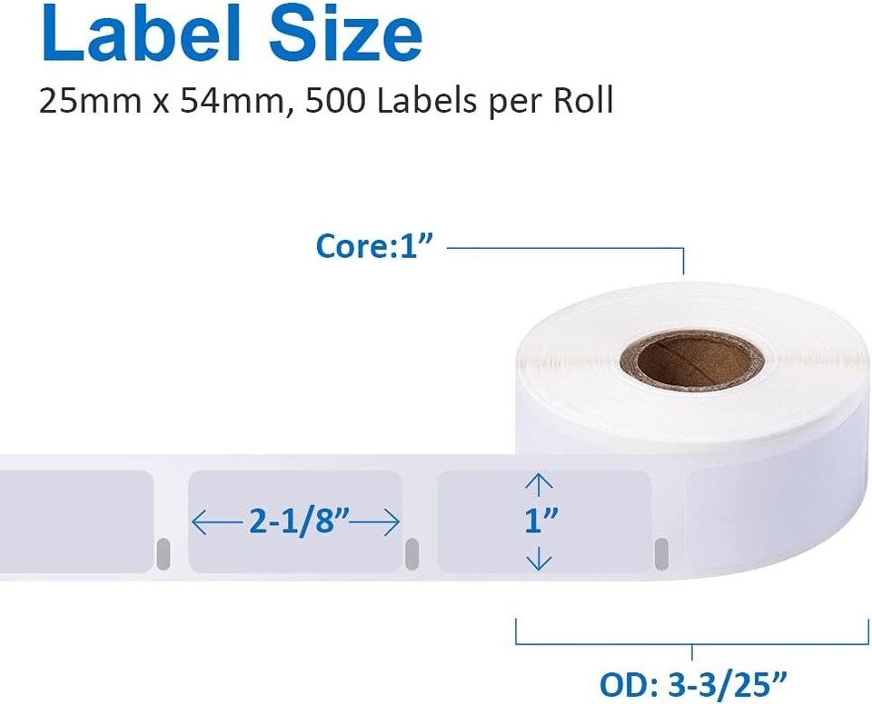 Compatible DYMO 30336 1" x 2-1/8" Rerurn Address Labels Labelwriter 450 ...