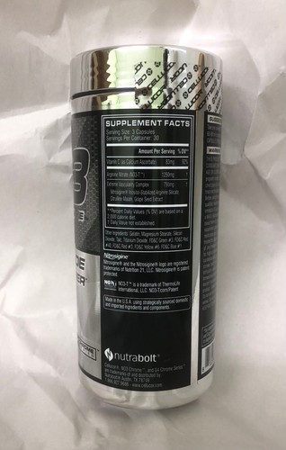 Cellucor No3 Chrome Nitric Oxide Pump Amplifier - 90 Capsules for sale ...