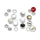 20 Sets 12Mm Pearl Snaps Fasteners Pearl-Like Prong Snap Button For ...