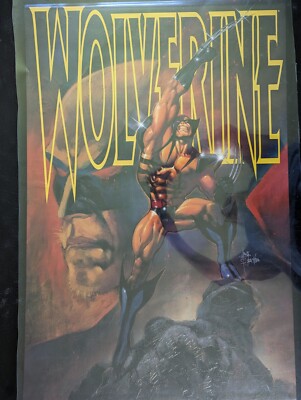 Vintage Wolverine Poster #147 Unused Mark Beachum Art 1993 22x34 Marvel ...