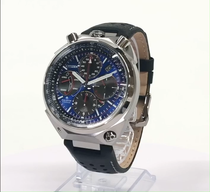 CITIZEN AV0088-01L PROMASTER Tsuno Chrono Solar Analog Blue Black | eBay