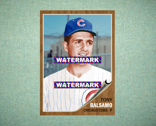 Tony Balsamo Chicago Cubs 1962 Style Custom Baseball Art Card | eBay