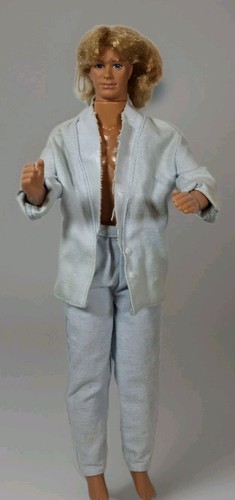 Vintage 1986 Barbie & Rockers Ken Doll Blonde Hair Blue Eyes With ...