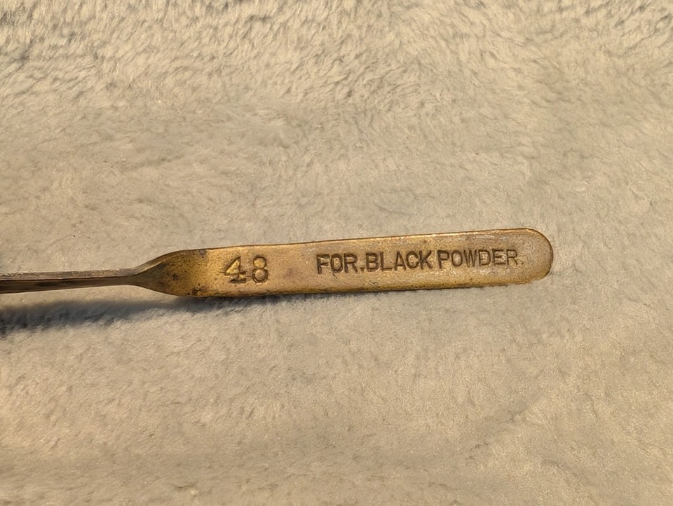 VINTAGE BRASS POWDER SCOOP 48 GRS. ANTIQUE RELOADING TOOL | eBay