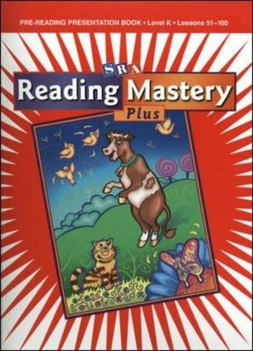 READING MASTERY K 2001 PLUS EDITION: PRE-READING By Wrightgroup/mcgraw ...