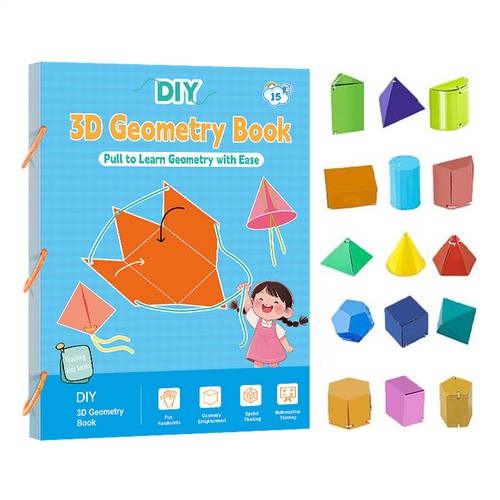 3D Geometry Learning Book Kids 3D Geometry Learning Book With Woven | eBay