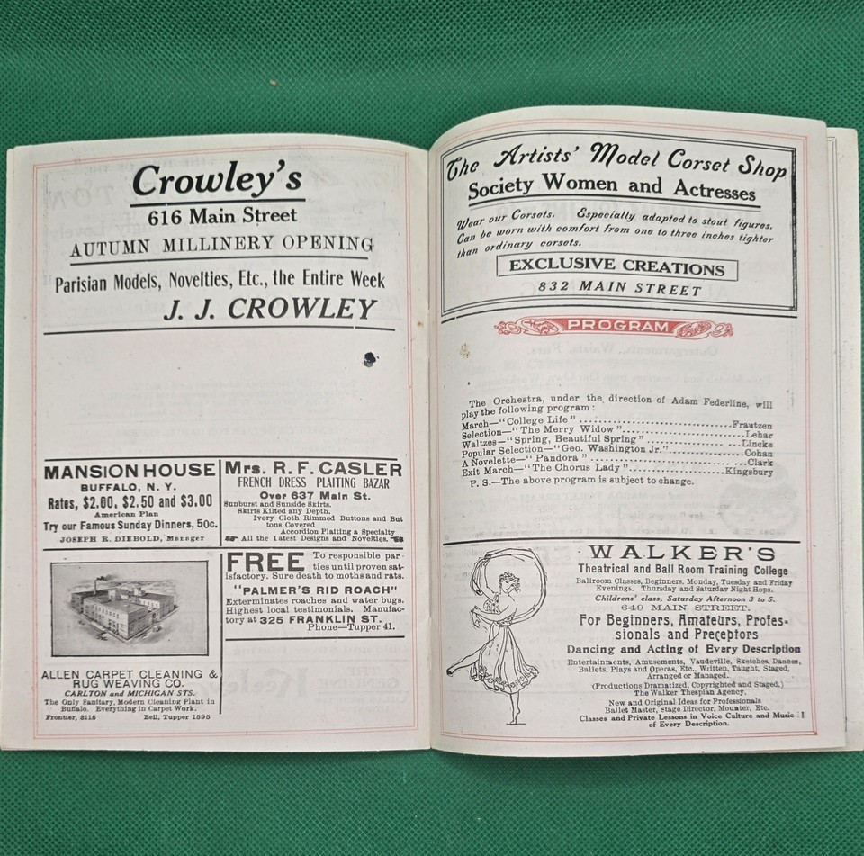 Antique 1906 Star Theatre Program Buffalo New York NY Theater 1900s ...