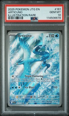 2025 POKEMON JTG EN-JOURNEY TOGETHER ILLUSTRATION RARE #161 ARTICUNO ...