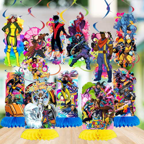 X MEN 97 wolverine cupcake topper birthday party supplies centerpiece ...