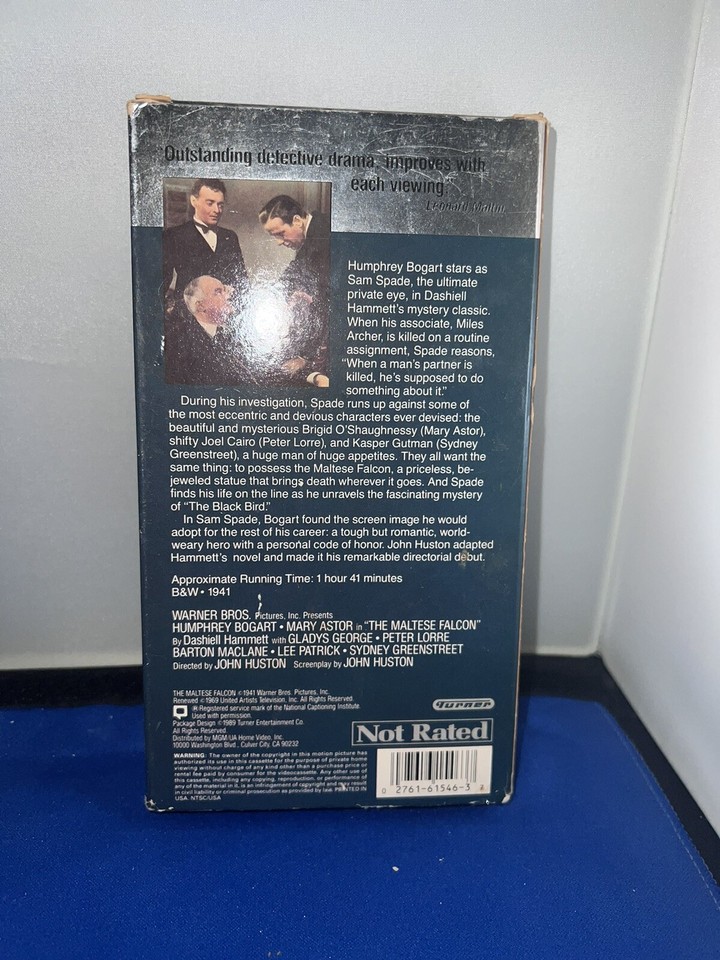 1941 Maltese Falcon MGM VHS Bogart | eBay