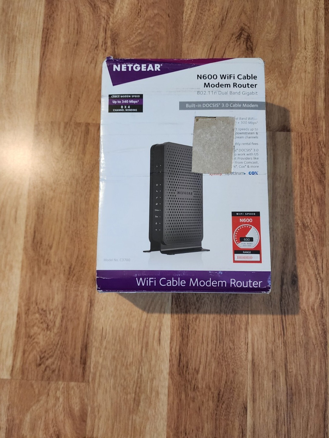 NetGear C3700 N600 Wireless WiFi Docsis 3.0 Cable Modem Router ...