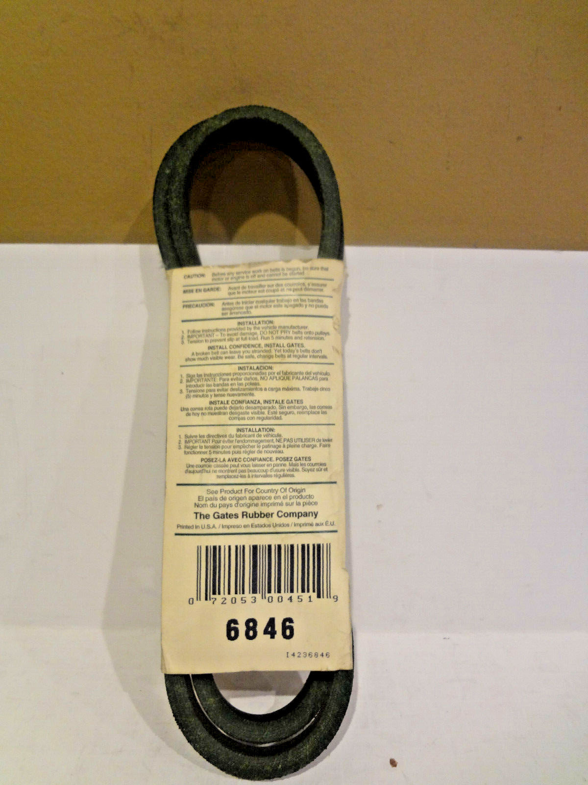 Gates 6846 PoweRated V-belt Size 46" x 1/2" | eBay.de
