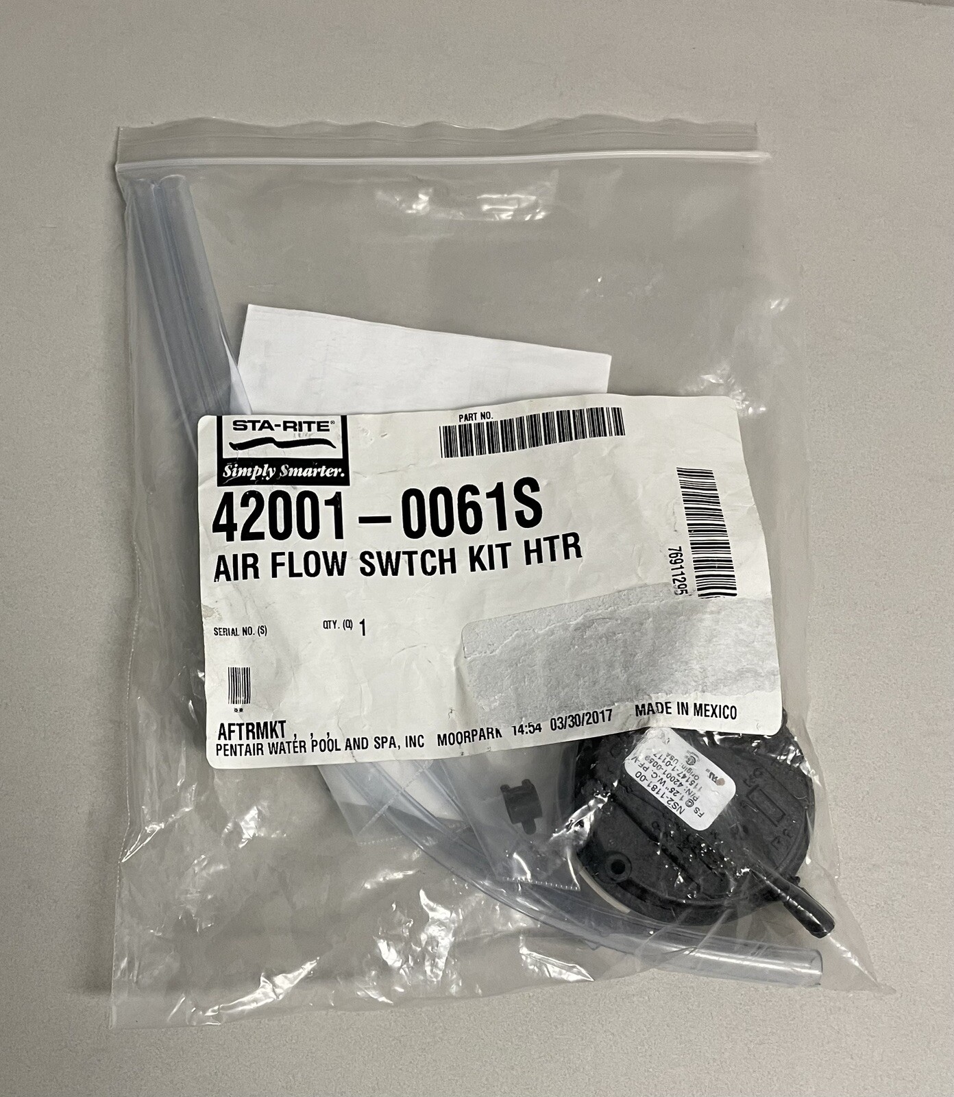 Sta-Rite 42001-0061S Max-E-Therm SR200SR333SR400 Pool Heater Air Flow ...