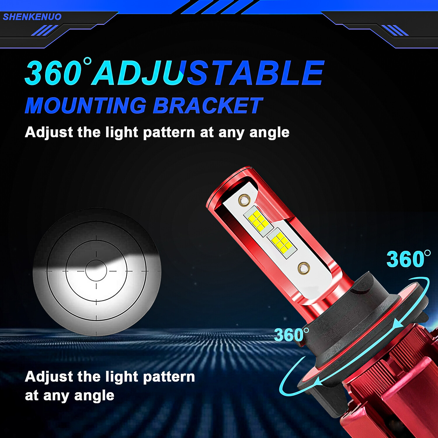 For Polaris RZR 570 800 900 LED Headlight 6000K Bright White Bulbs
