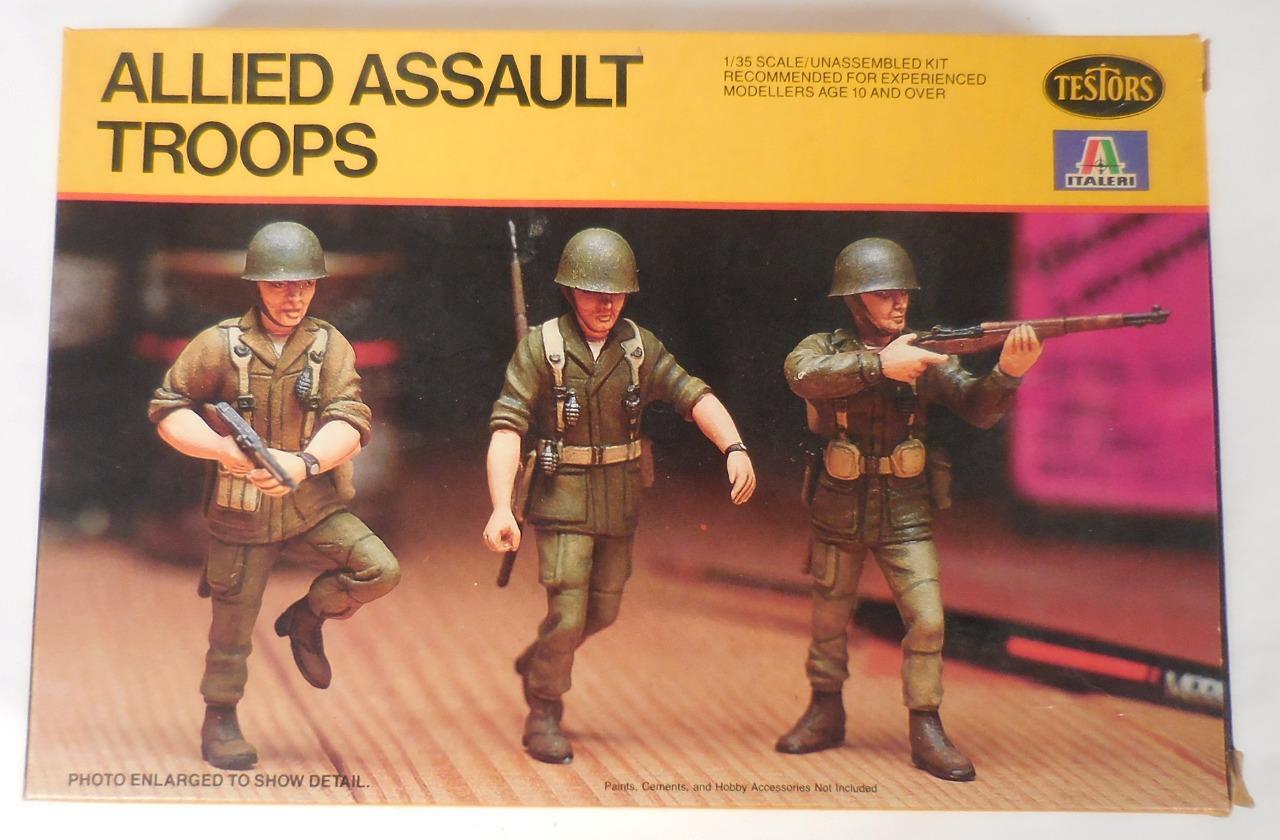 Testors Italeri 1/35 Scale Military Model - #847 Allied Assault Troops ...