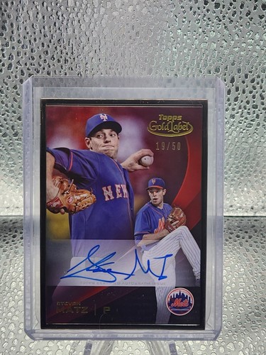 2016 Topps Gold Label - Framed Autographs Black #GLFA-SMA Steven Matz ...
