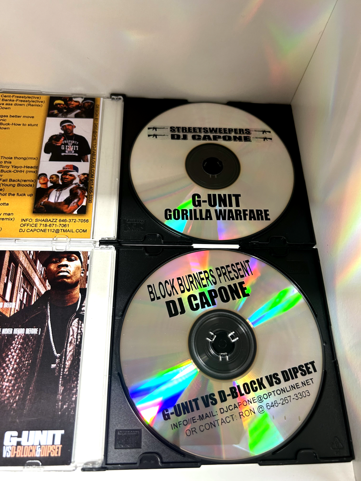 2X Rare DJ Capone G-Unit 50 Cent NYC Promo Mixtapes Mix CD Lot | eBay