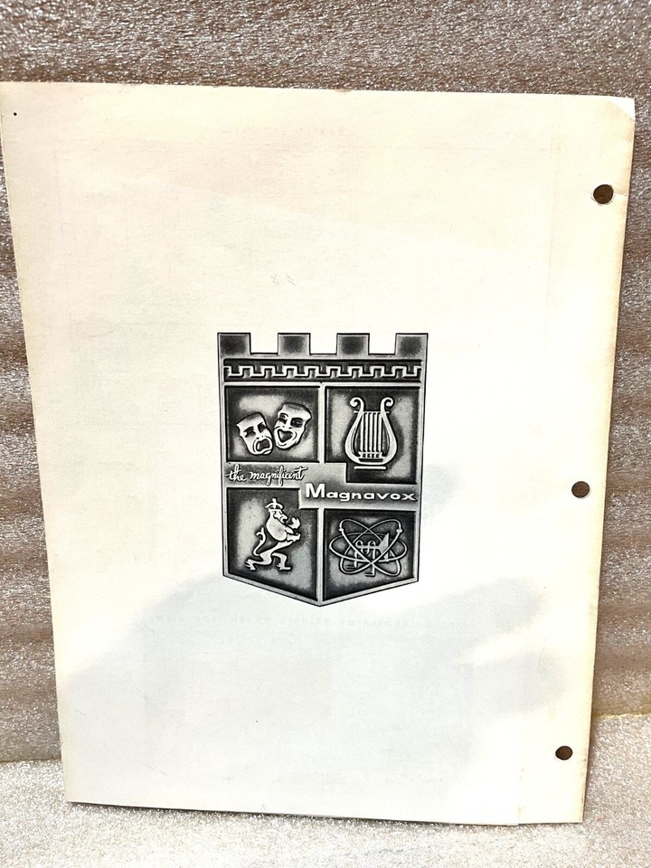 OEM 1963 Magnavox Service Manual Parts & List 1375 for R304 Series Am ...