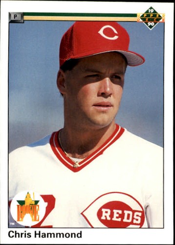 1990 Upper Deck #52 Chris Hammond Cincinnati Reds Rookie Card | eBay