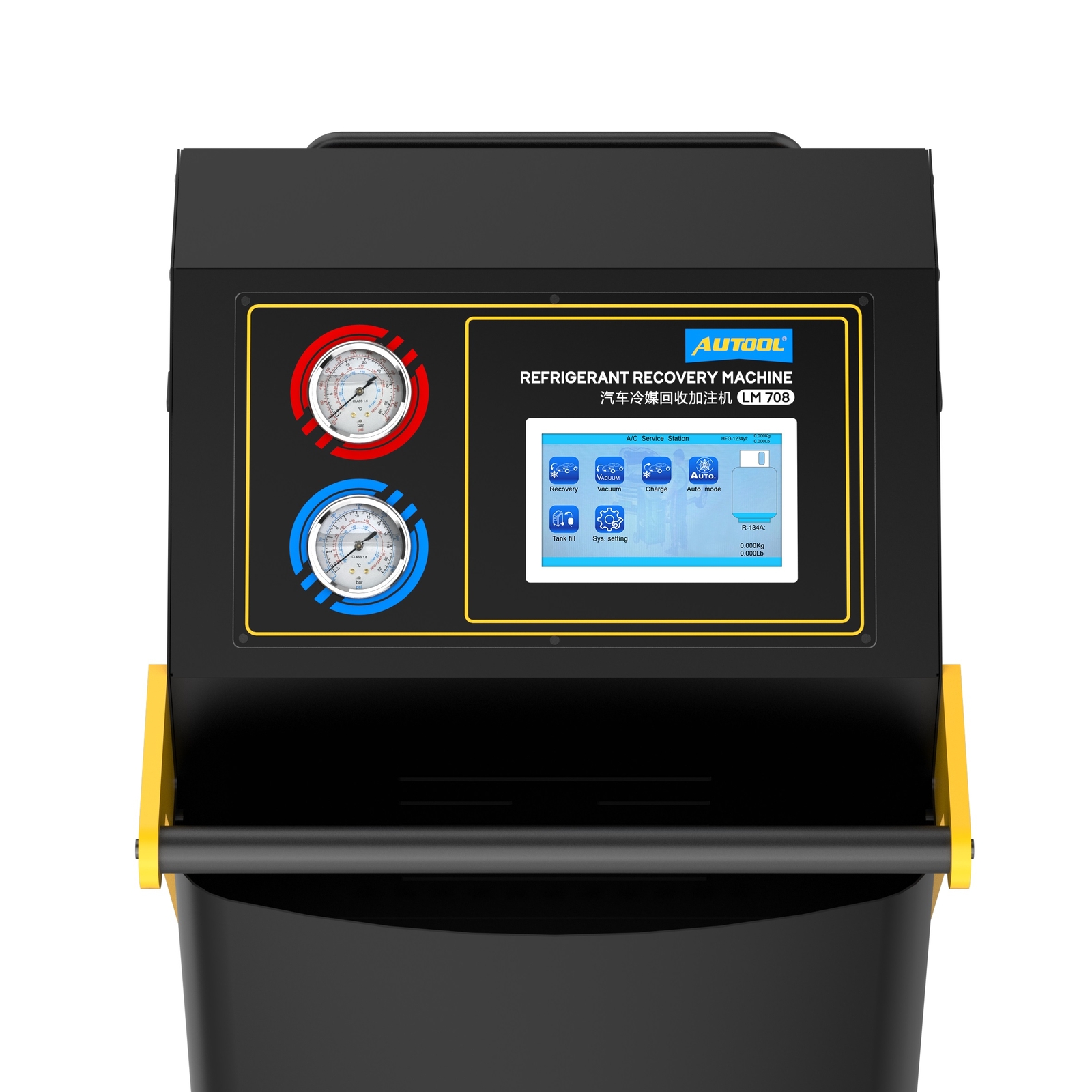 Refrigerant Recovery Machine HVAC Dual System AC Vacuum Recharge ...