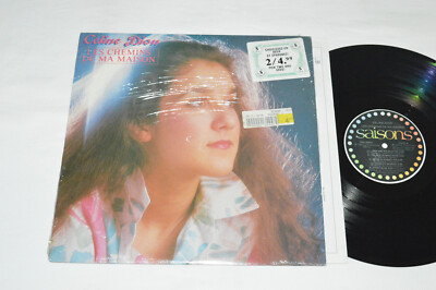 CELINE DION Les Chemins De Ma Maison LP 1983 VG/VG+ Shrink Saisons SNS ...