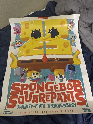 SDCC 2024 COMIC CON SPONGEBOB SQUAREPANTS FUNKO POSTERS NICKELODEON ...