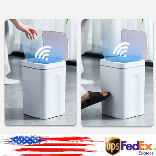 4.22 Gallon Trash Can Touchless Automatic Motion Sensor Smart Trash Can ...