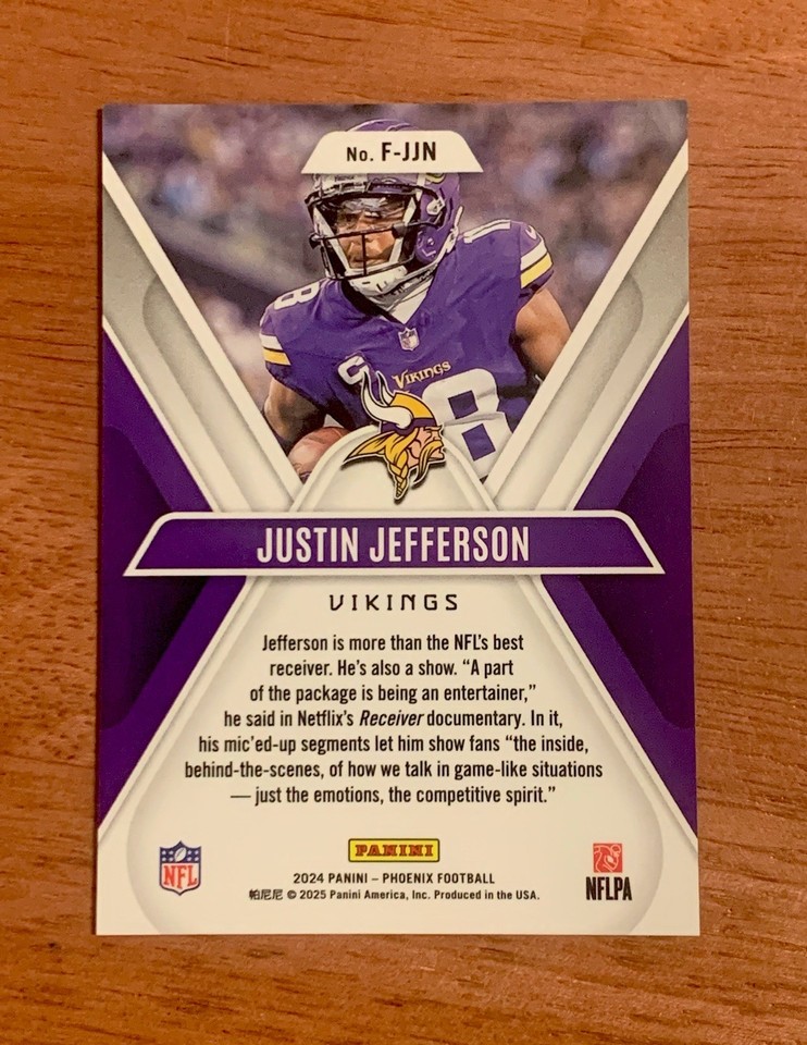 2024 Phoenix Justin Jefferson Flex Case Hit SSP Minnesota Vikings #F ...