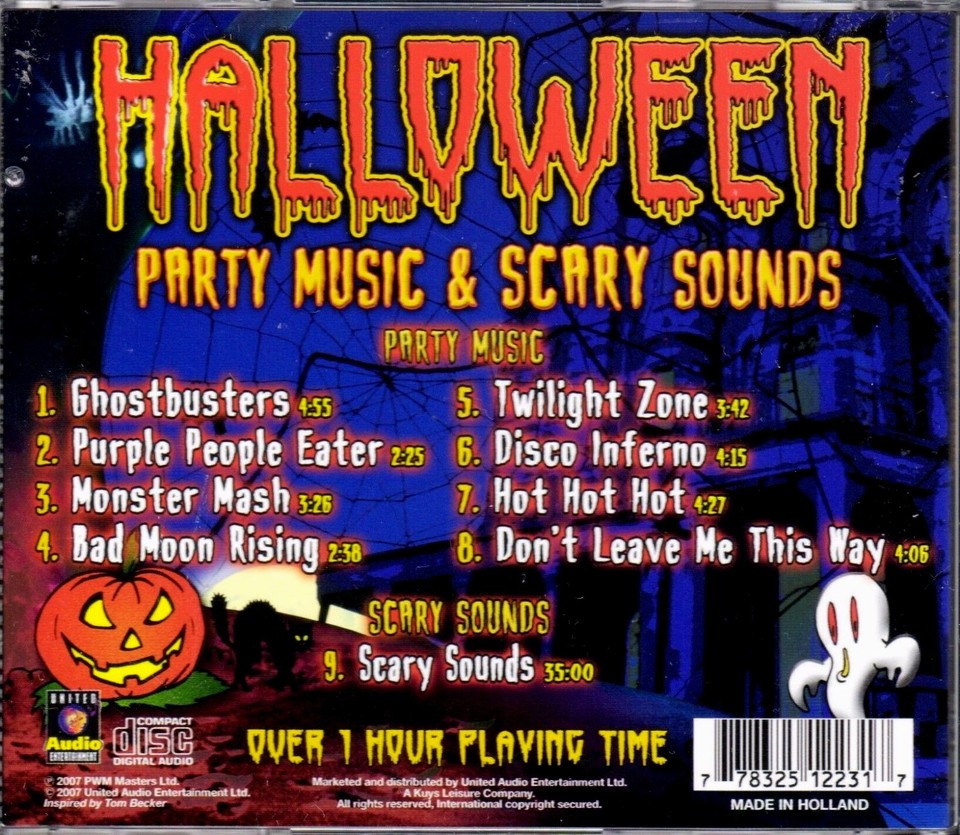 HALLOWEEN PARTY MUSIC & SCARY SOUNDS: SPOOKY SONGS & SOUND EFFECTS ...