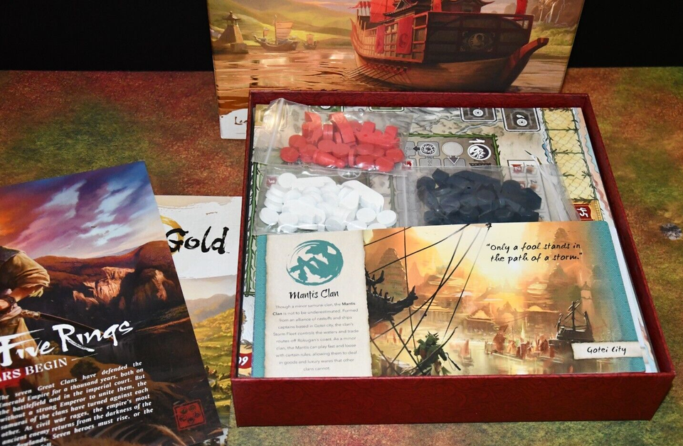 River of Gold Board Game Legend of 5 Rings Open/Sorted Unplayed | eBay