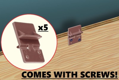 5-Pack with Screws Folding Drawer Pull Out Stop Block Safety Hardware ...