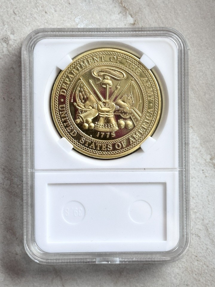 U.S. Army Communications Signal Corps Challenge Coin With Case Flag | eBay