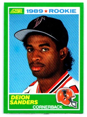 Deion Sanders - 1989 Score #246 - CENTERED - SHARP CORNERS - rookie ...