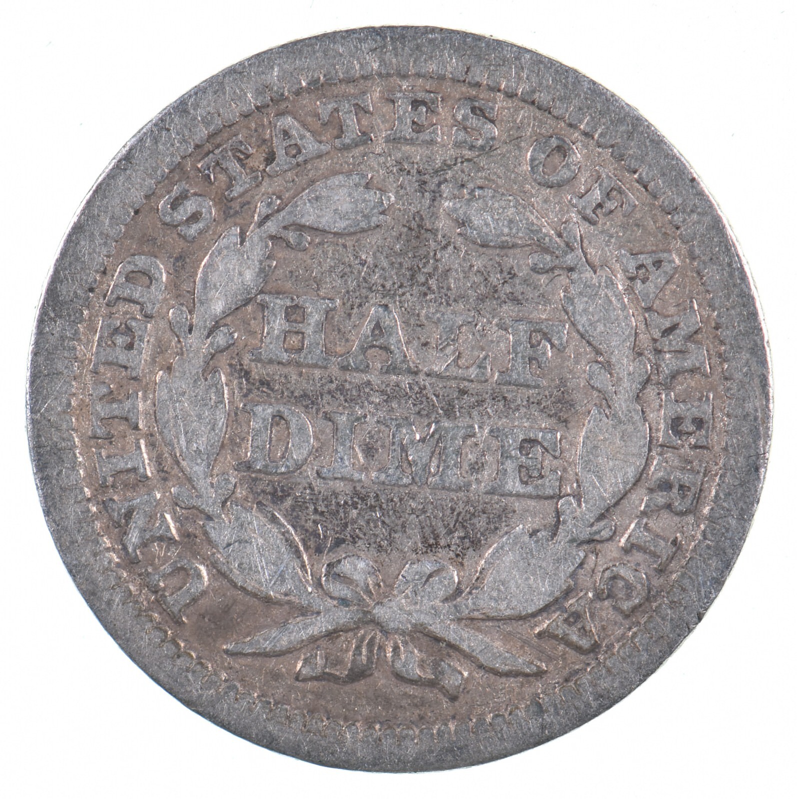 5c 1 2 Dime HALF 1843 Seated Liberty Half Dime Early American Type