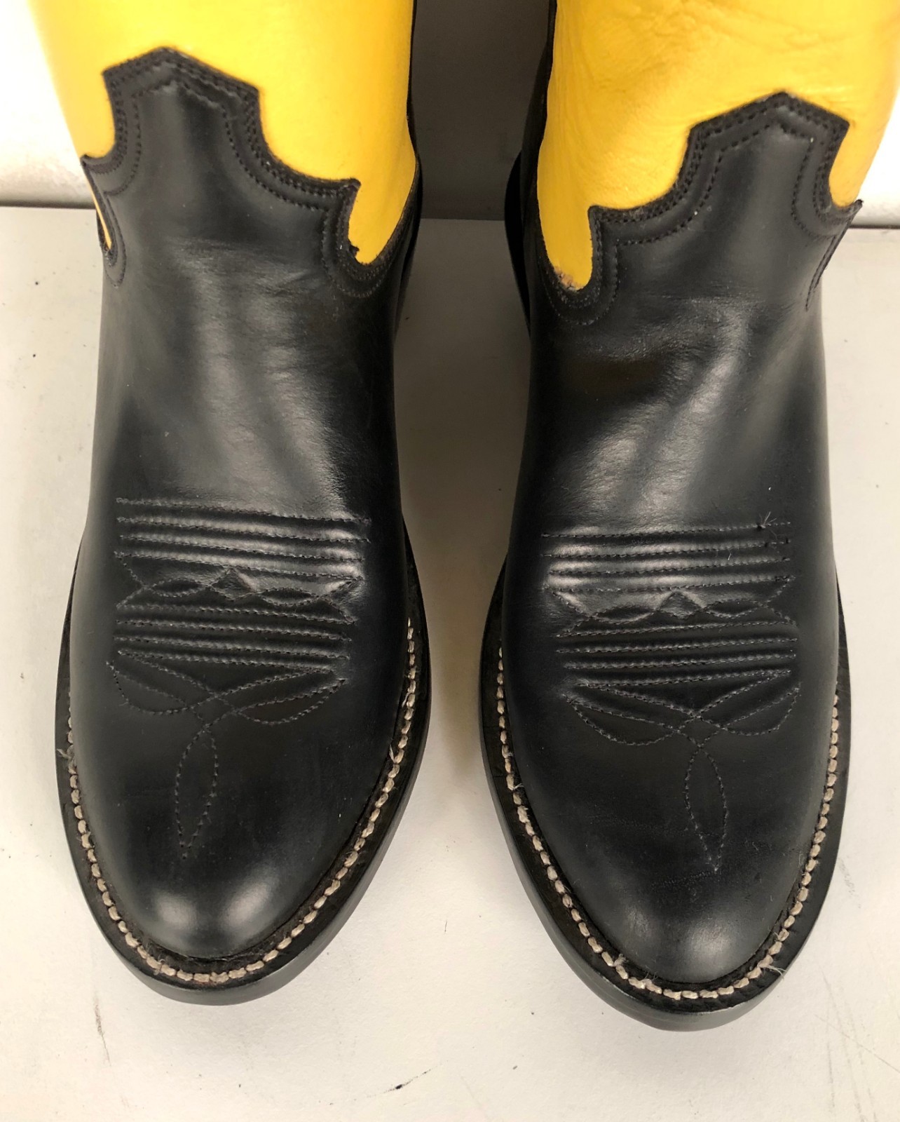 Jose Sanchez Boots, Ladies 6.5B Genuine Black Calf Cowboy Boots w/Spur ...