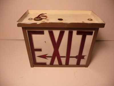 Exit Signs - Vintage Exit Sign